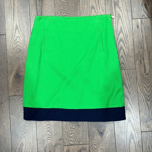 Laundry By Shelli Segal | Skirts | Laundry Green Skirt With Gold Zipper ...